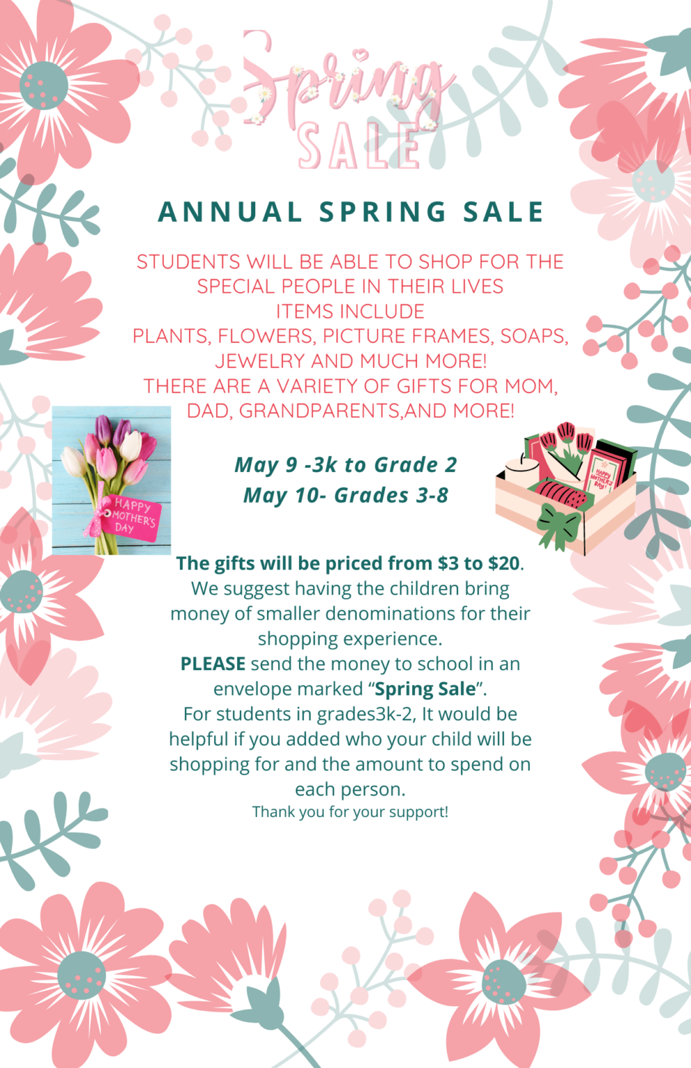 Annual Spring Sale | St. Joseph Catholic Academy